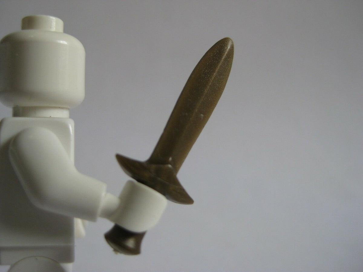 Custom Elven Dagger-BRONZE- for Minifigures- Castle LOTR Hobbits – Nashvegas Bricks