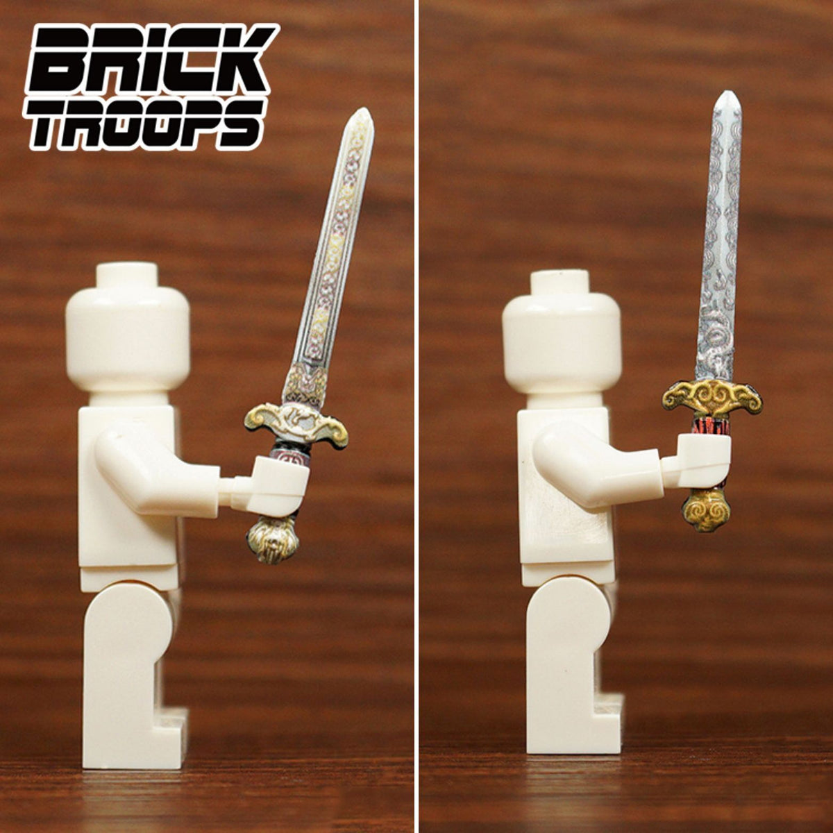 Leyile Custom UV Printed Chines Sword D for Minifigures -Pick Color ...