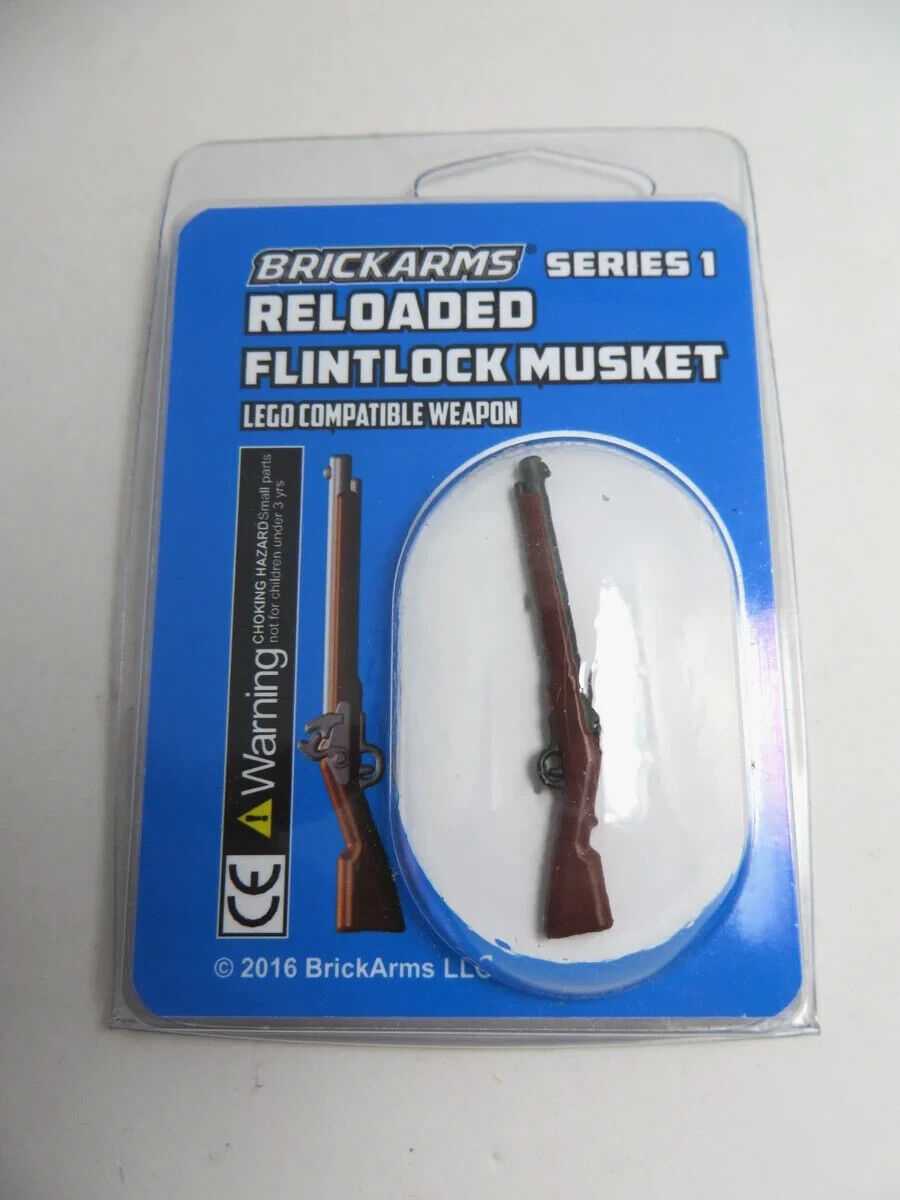 BrickArms Reloaded Flintlock Musket for Minifigures NEW Overmolded Wea ...