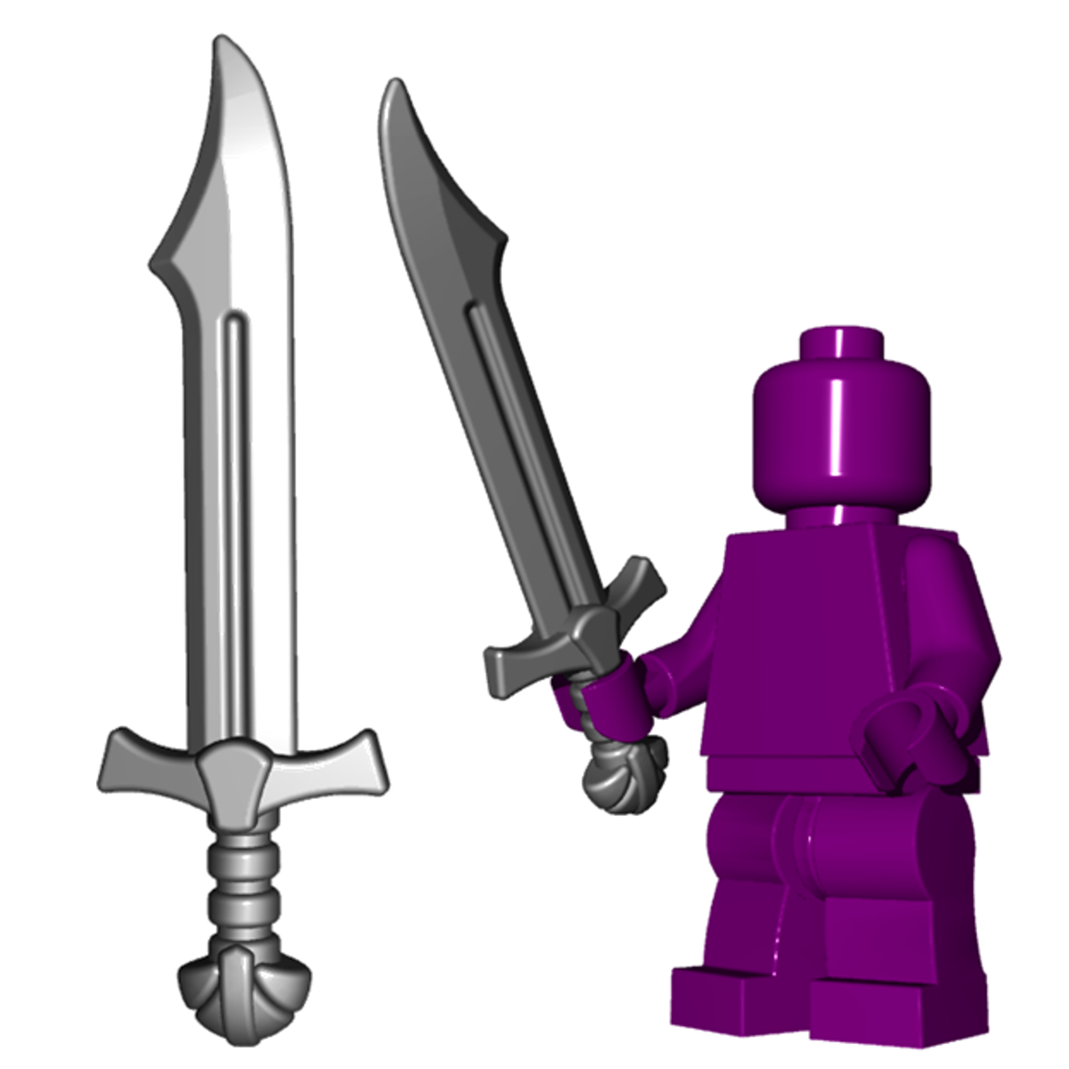Custom Falchion Sword for Minifigures -Pick your Color! -NEW Castle Kn ...