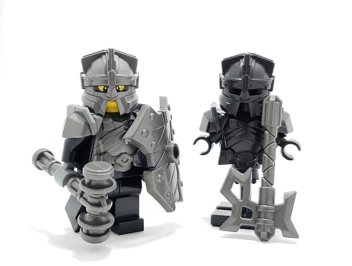 Brickwarriors DWARF HELM for Minifigures -Pick color- Castle LOTR ...