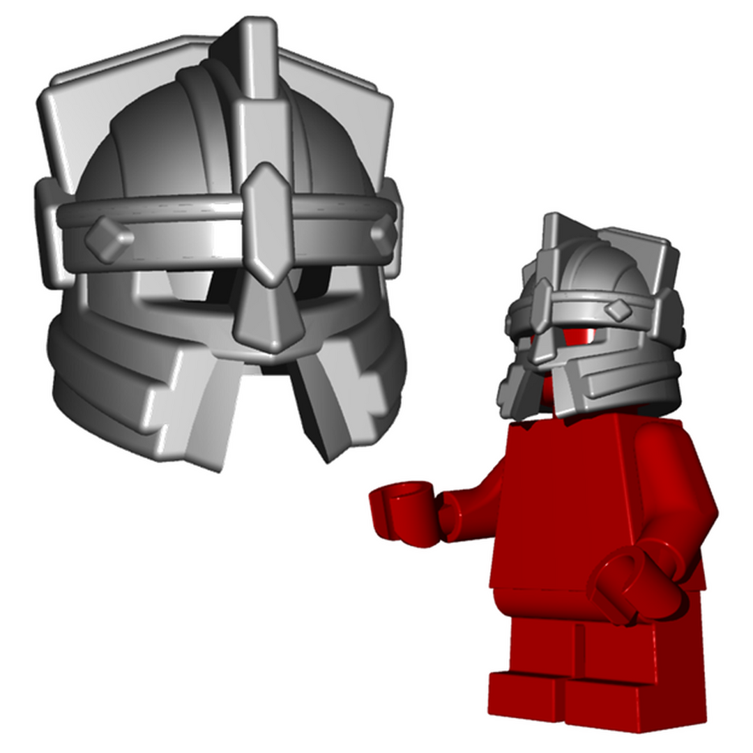 Brickwarriors DWARF HELM for Minifigures -Pick color- Castle LOTR ...