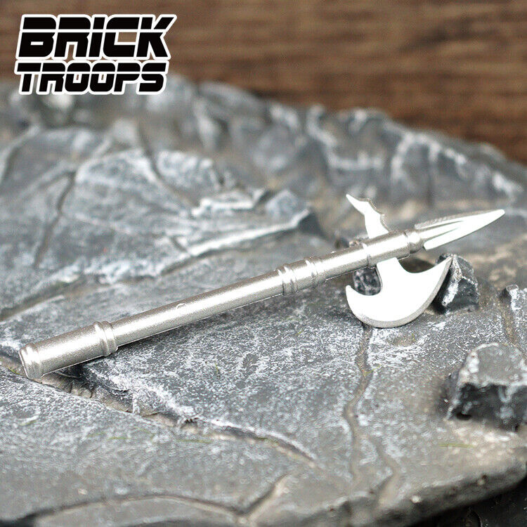 Custom Knight Halberd for Minifigures -Pick Color!- NEW Brick Troops L ...