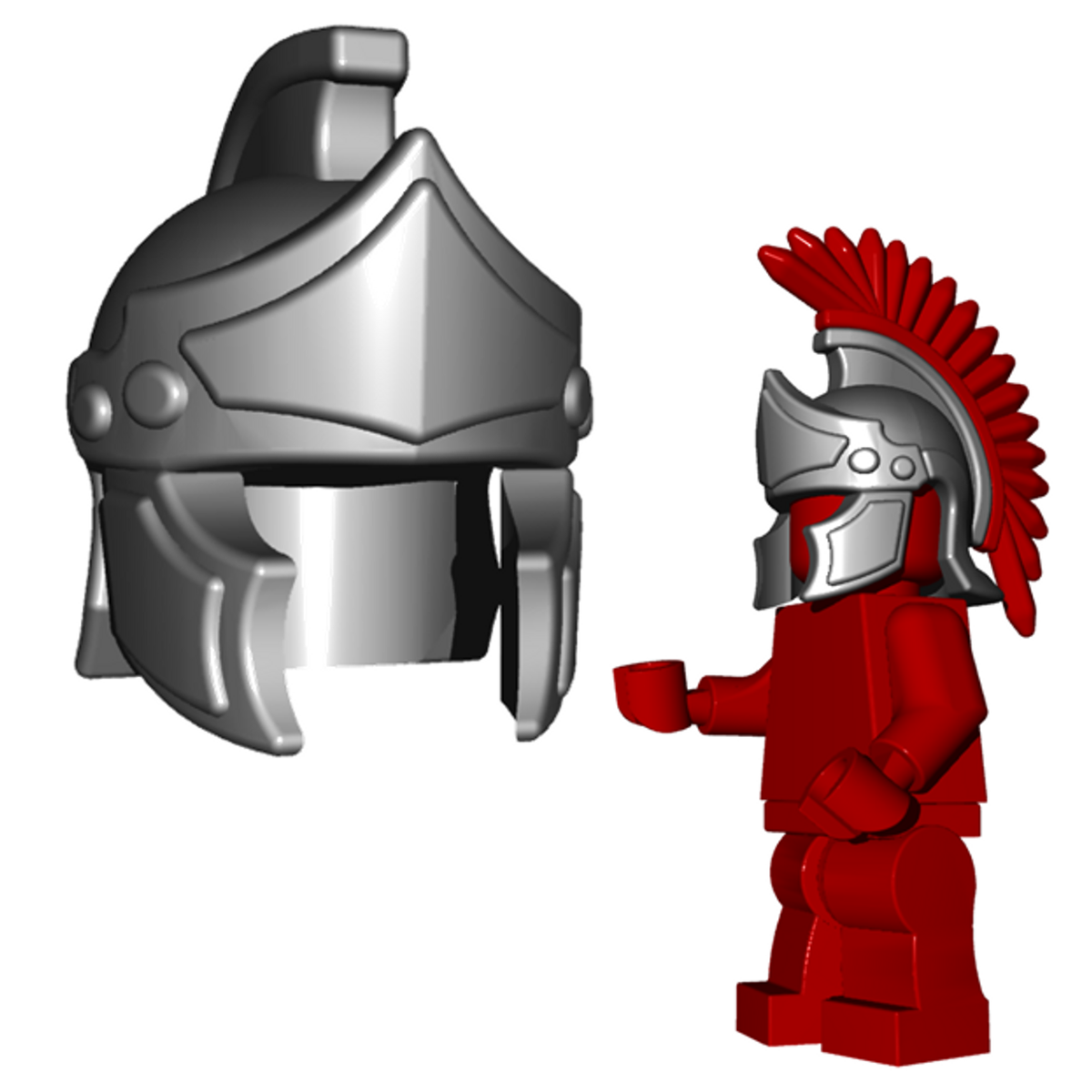 Custom Greco Roman Helmet and Plume for Minifigures -Pick Color! NEW ...