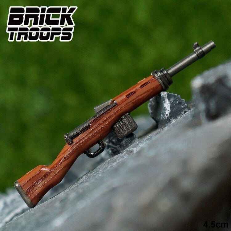 Custom Gewehr 43 Rifle Weapon 877 for Minifigures -NEW- Brick Troops L ...