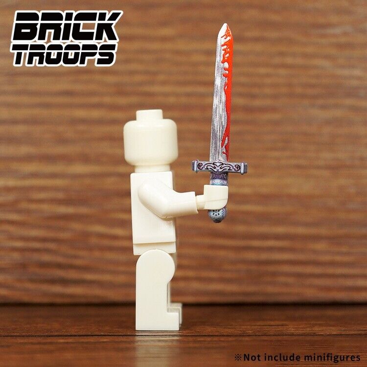 Leyile Custom Knight Sword A for Minifigures -Pick Color!- Castle Weap ...