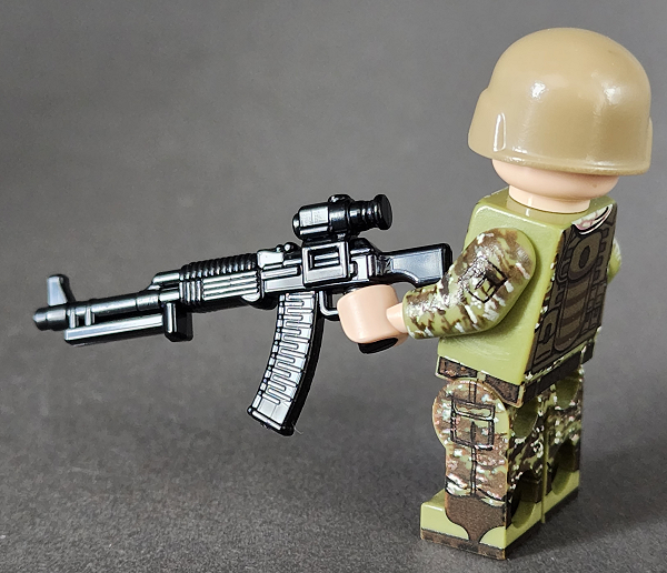BrickArms RPK-74M Tactical for Minifigures -Soldier Military -NEW- Bla ...