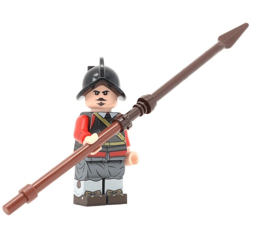 English Civil War Musketeer Red Historical Custom Minifigure - United ...