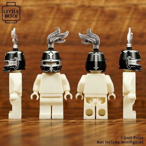 Leyile Custom Printed Knight Helmets for Minifigures -Pick Style ...