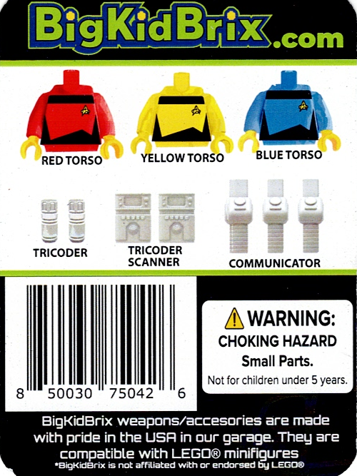 Custom Space Trek 3 Pack Printed on Genuine Lego Parts -by BKB ...