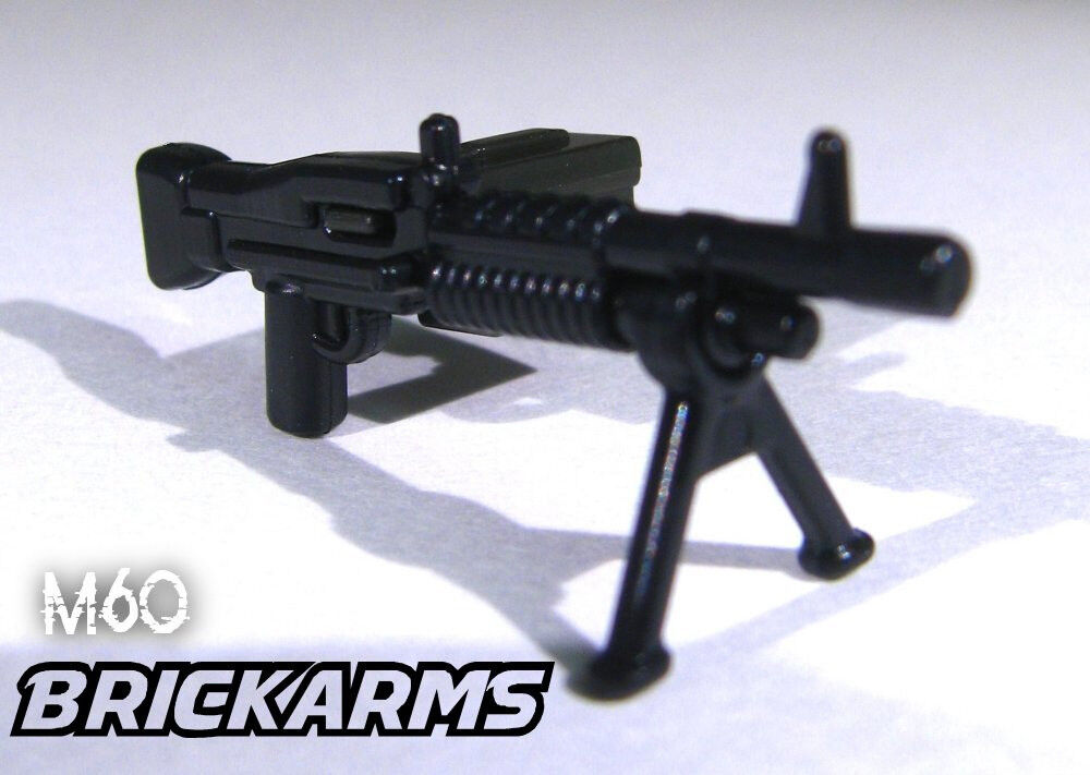 BrickArms M60 MACHINE GUN w/ Bipod for Custom Minifigures -US Soldier ...