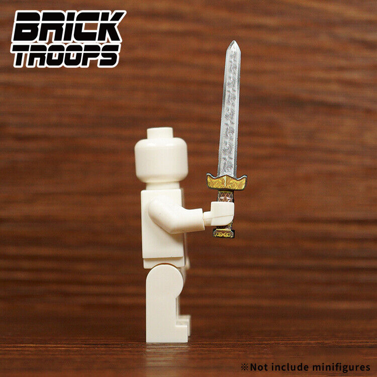 Leyile Custom UV Printed Chinese Sword B for Minifigures -Pick Color ...