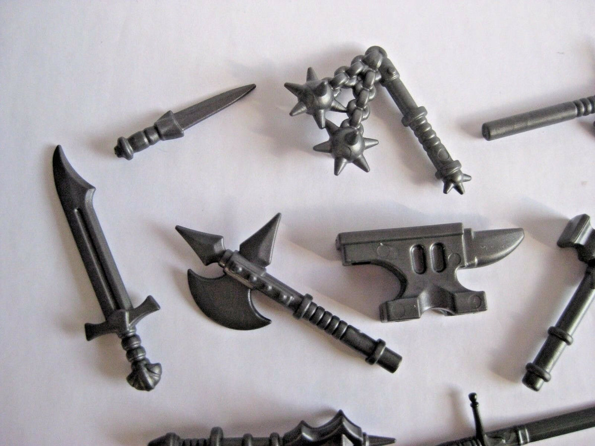 Custom Blacksmith FORGE KIT For Minifigures Castle LOTR -Anvil + Weapo ...