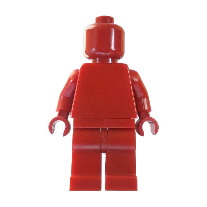 Lego MONOCHROME RED Minifigure - Plain Red Color- Statue NEW ...