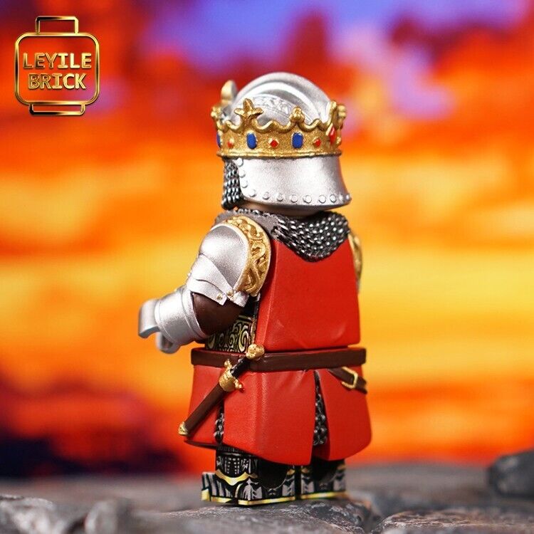 Leyile Custom Richard The Lionheart Minifigure -Genuine Lego Parts, Pr ...