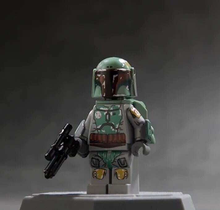 Arealight Boba Fett Custom Printed Minifigure-Helmet, Vambraces ...