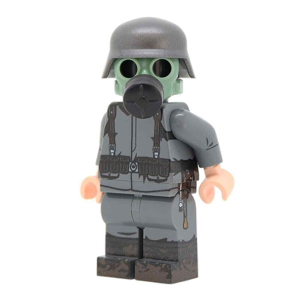 WW1 German Soldier with Gas Mask Minifigure - United Bricks – Nashvegas ...