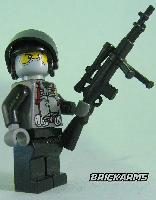 BrickArms M21 SNIPER Rifle W/ BIPOD for Minifigs -Soldier Military -Gu ...