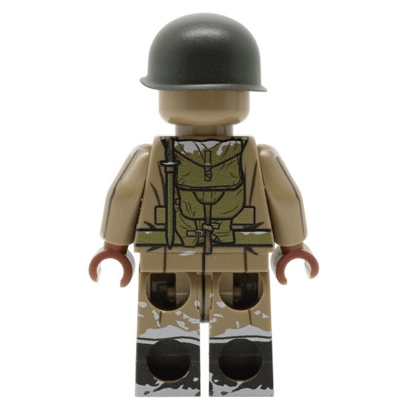 WW2 U.S. Army BAR Gunner Minifigure - United Bricks – Nashvegas Bricks